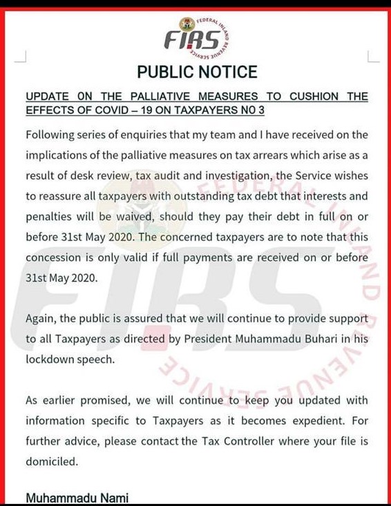 Federal Inland Revenue Service (FIRS) - Taxaide